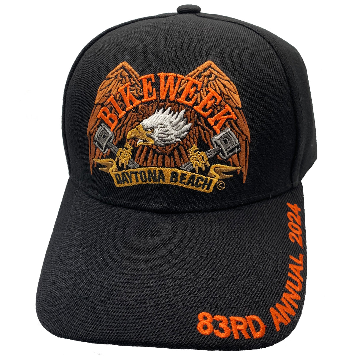 2024 Bike Week Daytona Beach Untamed Piston Eagle Hat – BIKER LIFE CLOTHING