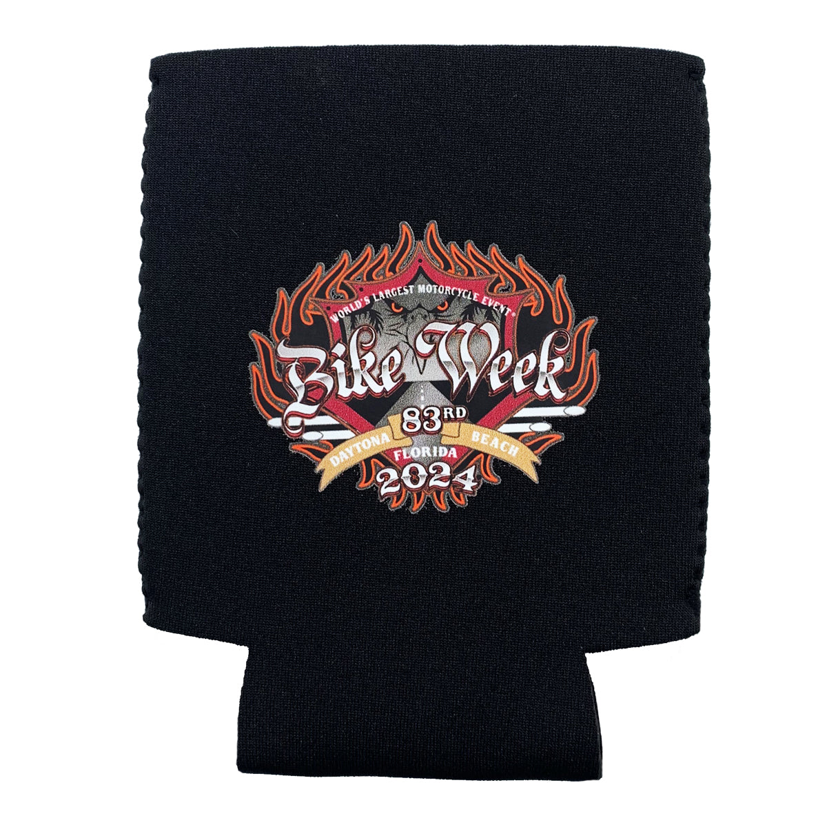 2024 Bike Week Daytona Beach Official Logo Can Koozie – BIKER LIFE CLOTHING