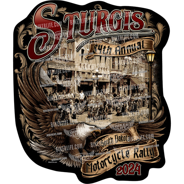2024 Sturgis Motorcycle Rally Legendary Main Street Sticker – Biker ...