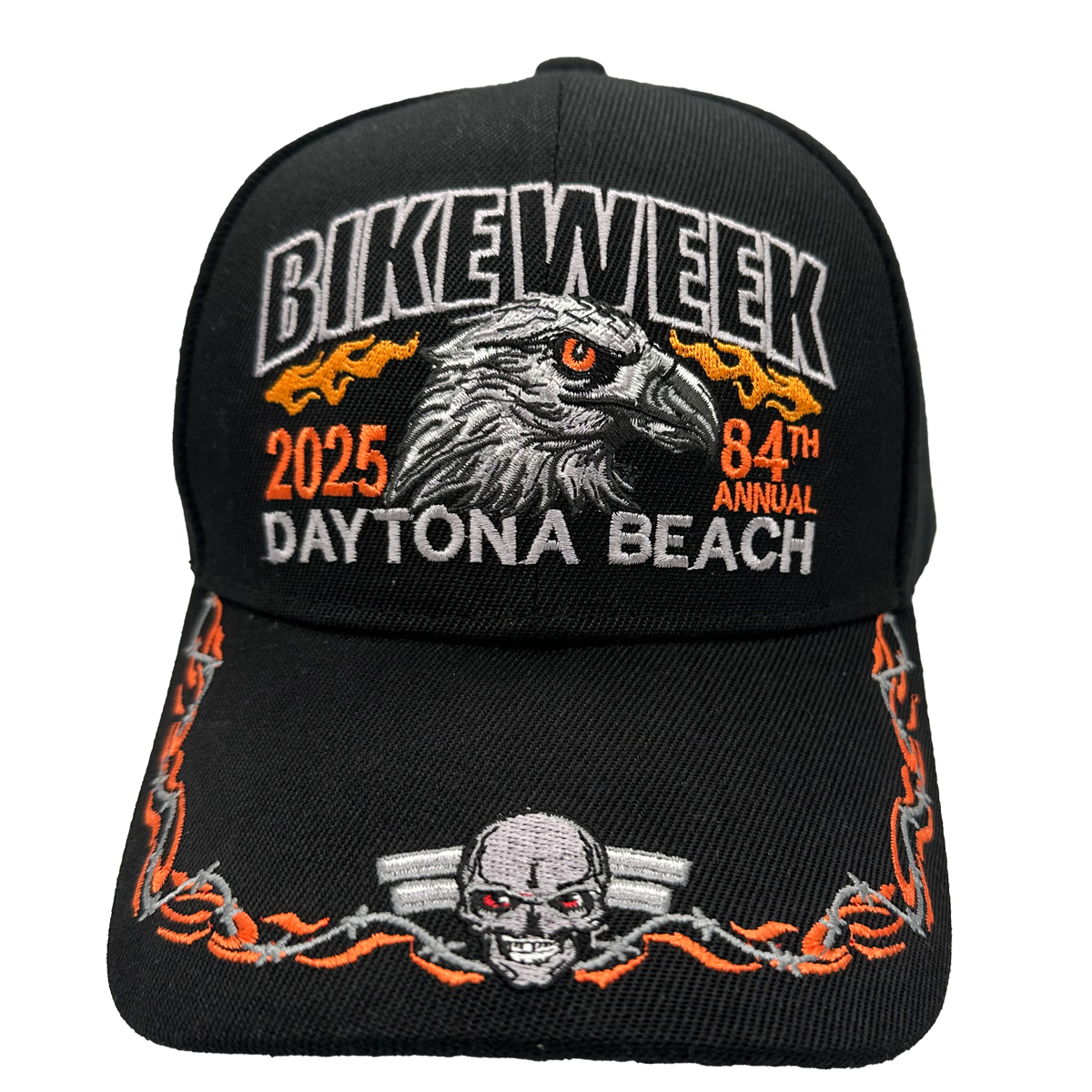 2025 Bike Week Daytona Beach Barbwire Eagle Hat – BIKER LIFE CLOTHING