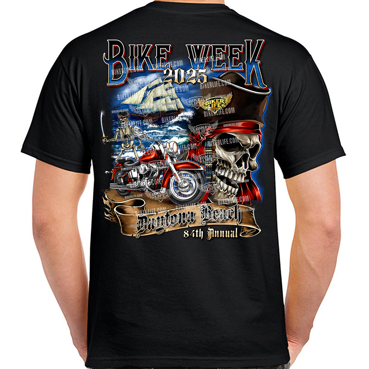 2025 Bike Week Daytona Beach Shipwrecked Pirate T-Shirt – BIKER LIFE ...