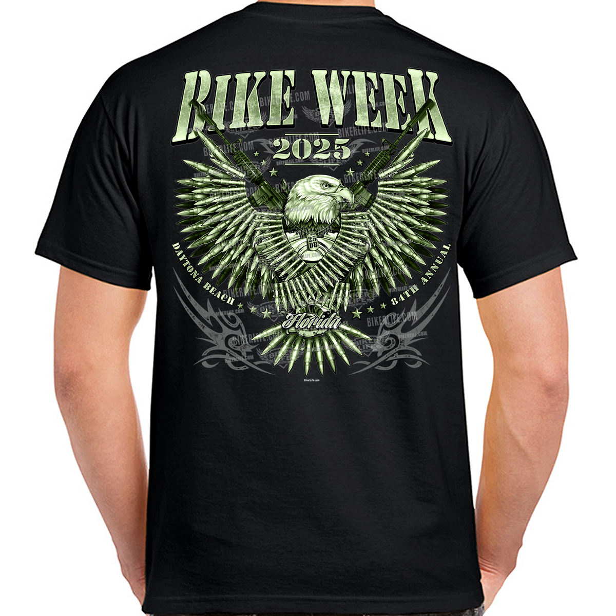 2025 Bike Week Daytona Beach Bullet Eagle T-Shirt – BIKER LIFE CLOTHING