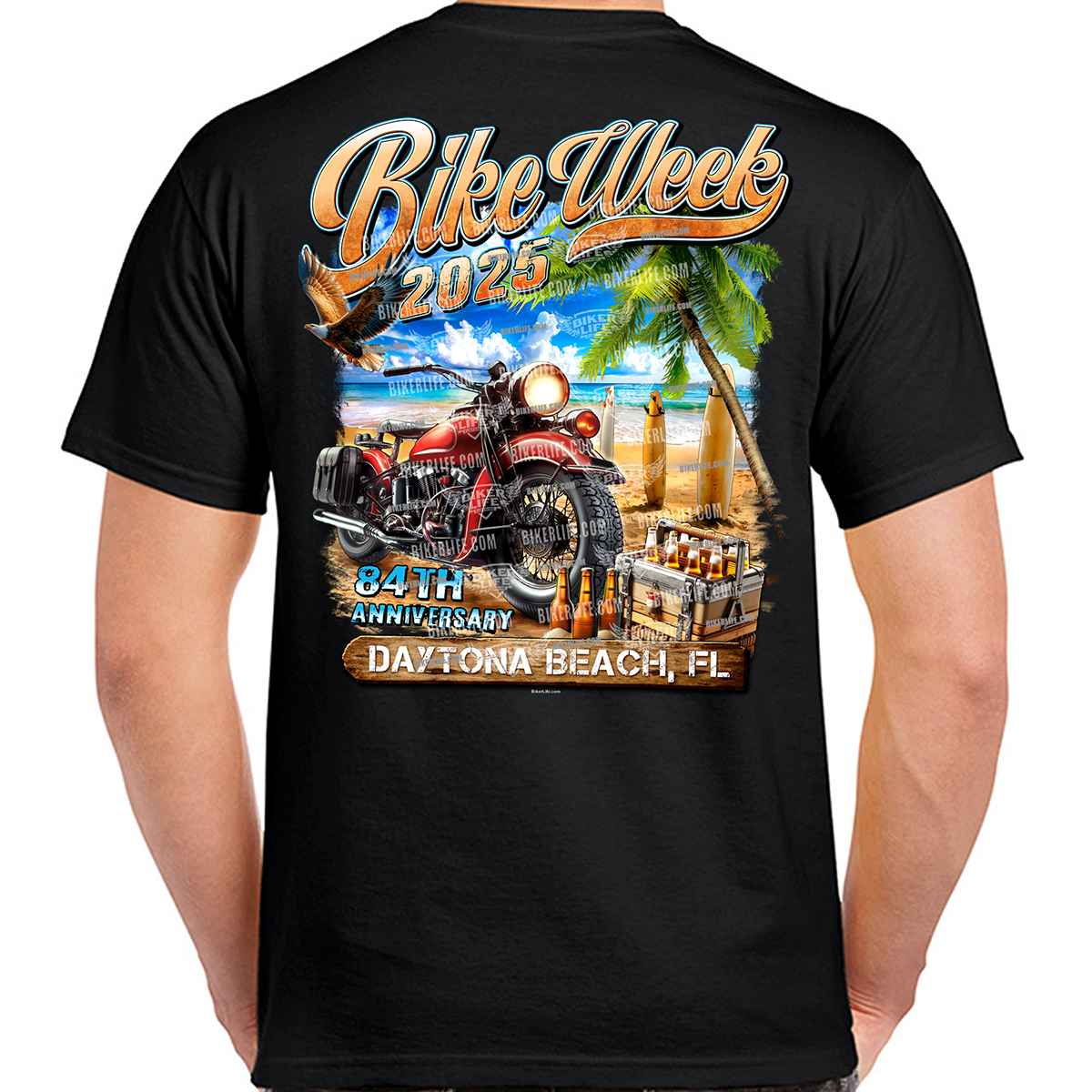 2025 Bike Week Daytona Beach Chill Beach T-Shirt – BIKER LIFE CLOTHING