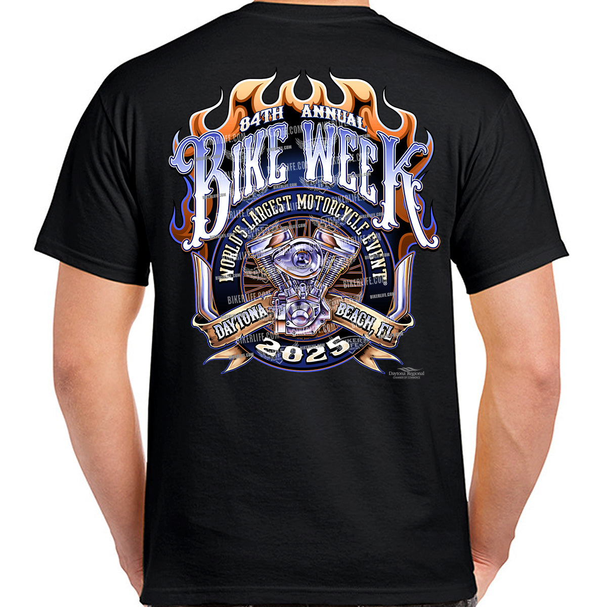 2025 Bike Week Daytona Beach Official Logo T-Shirt – BIKER LIFE CLOTHING