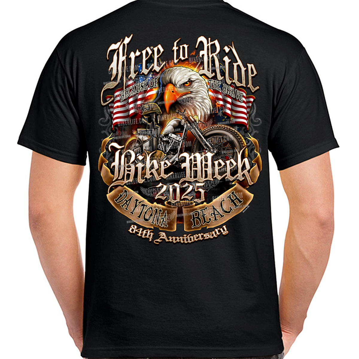 2025 Bike Week Daytona Beach Free to Ride T-Shirt – BIKER LIFE CLOTHING