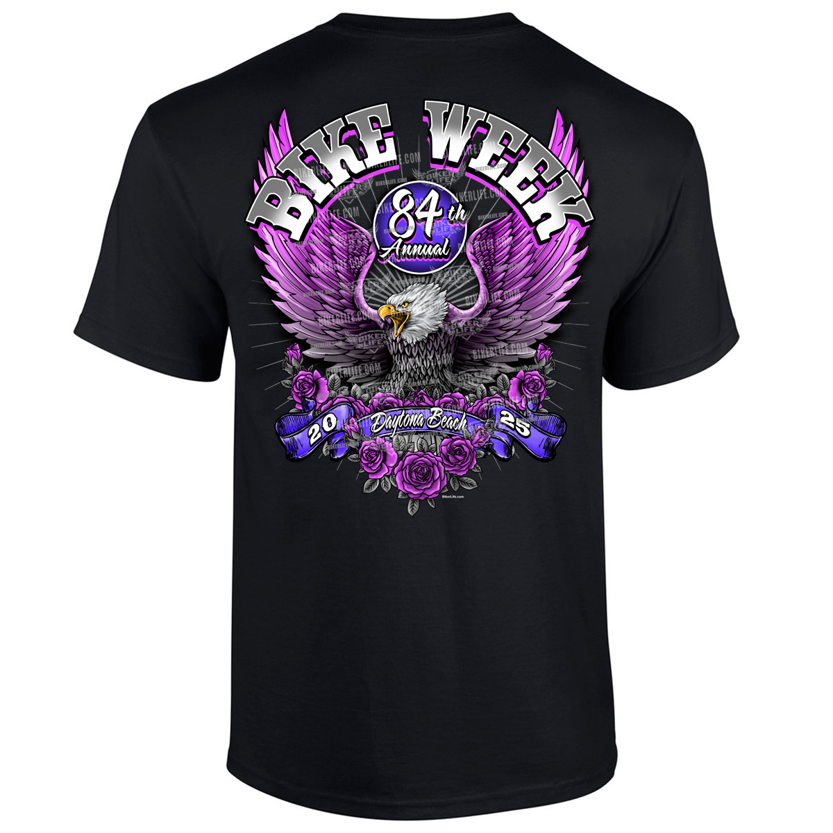 Ladies 2025 Bike Week Daytona Beach Pink Eagle T-Shirt – BIKER LIFE ...