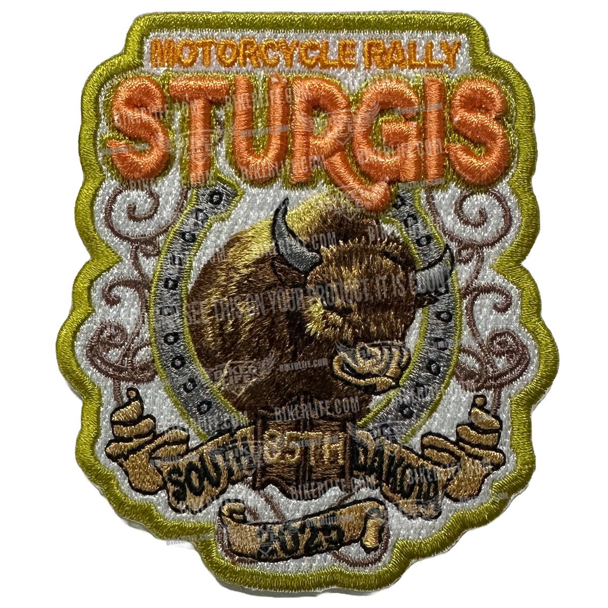 Patch 2025 Sturgis Motorcycle Rally Bison – BIKER LIFE CLOTHING