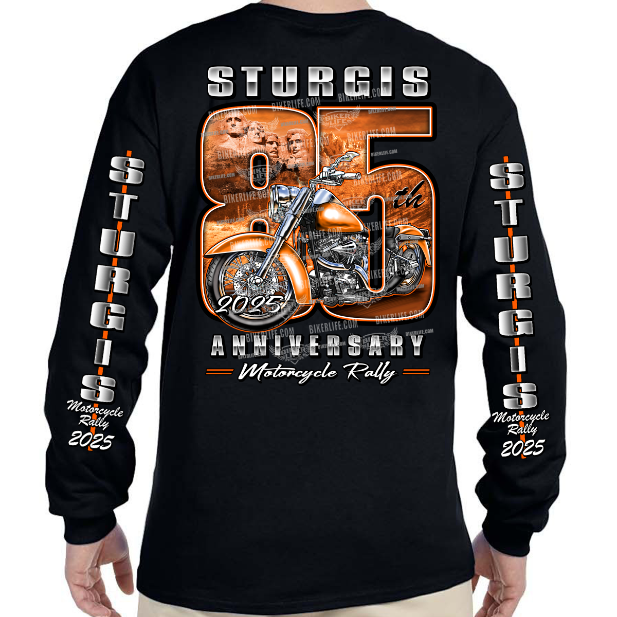 Long Sleeve 2025 Sturgis Motorcycle Rally 85th Scene Limited Edition ...