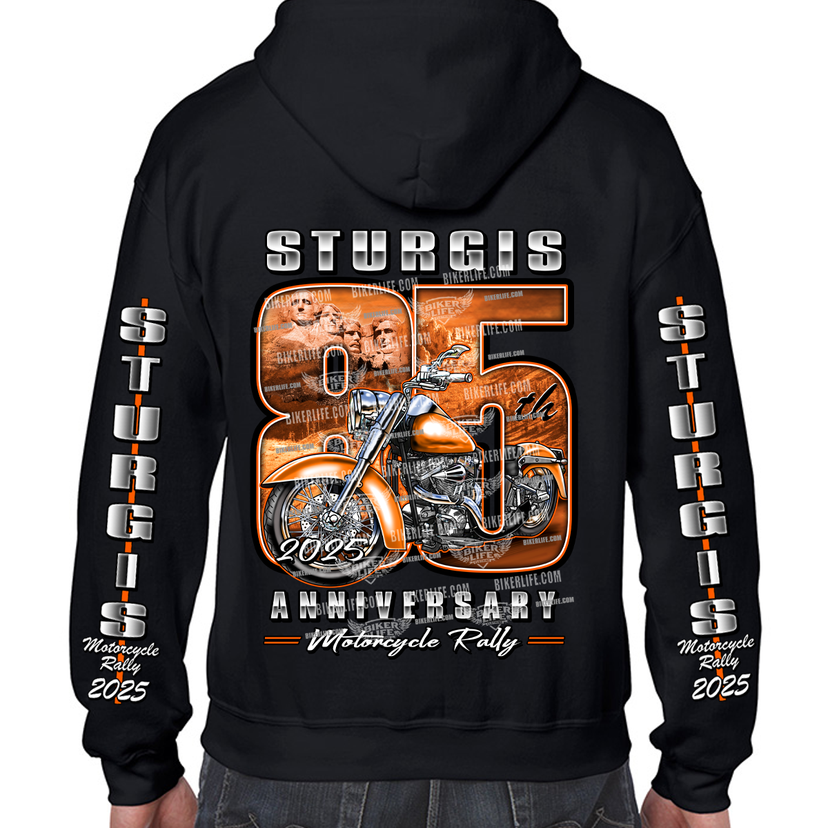 Zip-up Hoodie 2025 Sturgis Motorcycle Rally 85th Scene Limited Edition ...