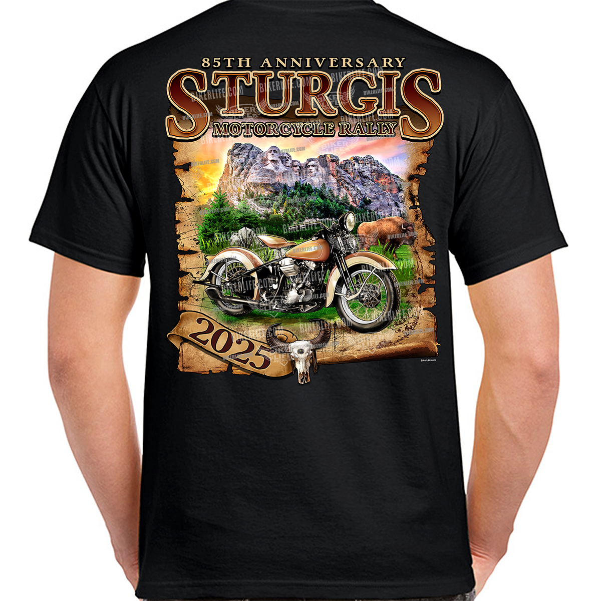T-Shirt 2025 Sturgis Motorcycle Rally Rushmore Map – BIKER LIFE CLOTHING