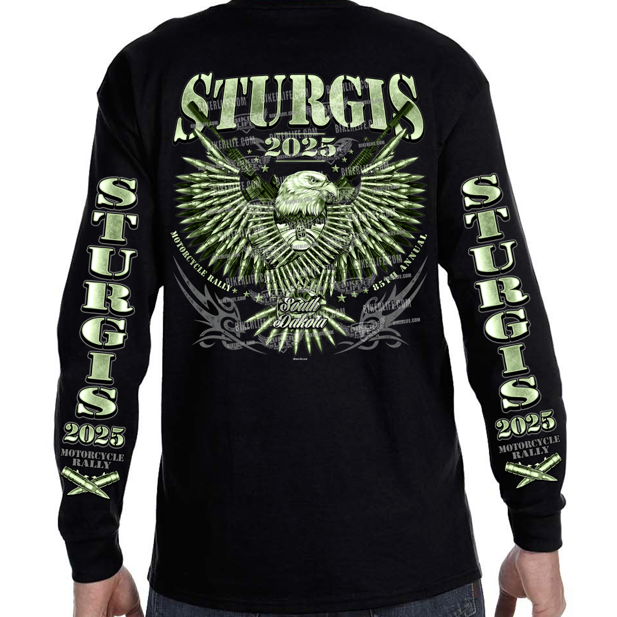 Long Sleeve 2025 Sturgis Motorcycle Rally Bullet Eagle – BIKER LIFE ...