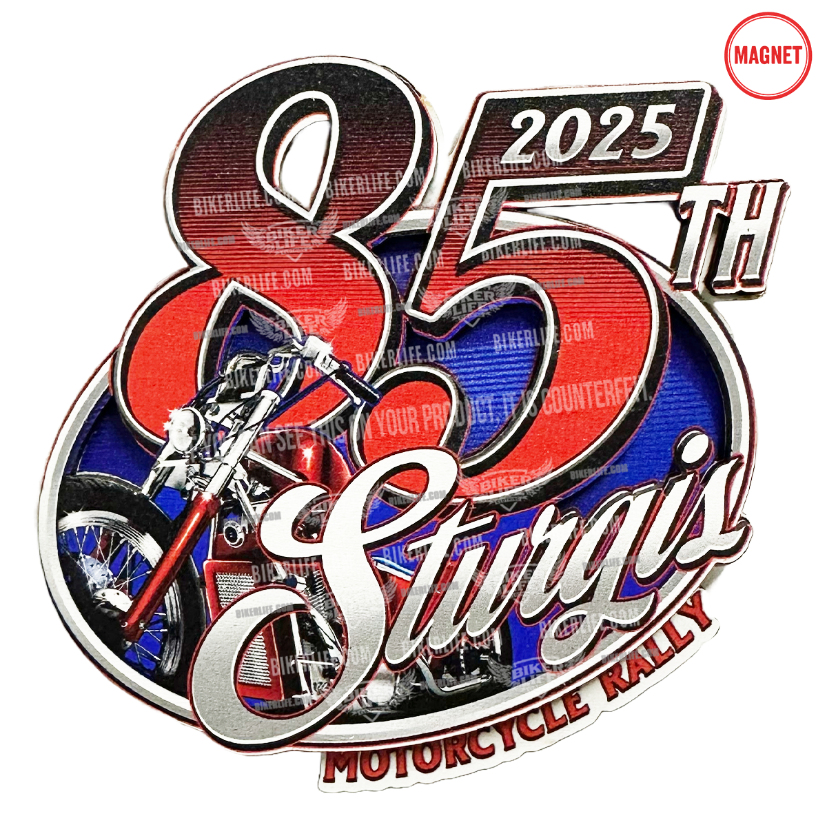3D Wooden Magnet 2025 Sturgis Motorcycle Rally Big Anniversary – BIKER ...