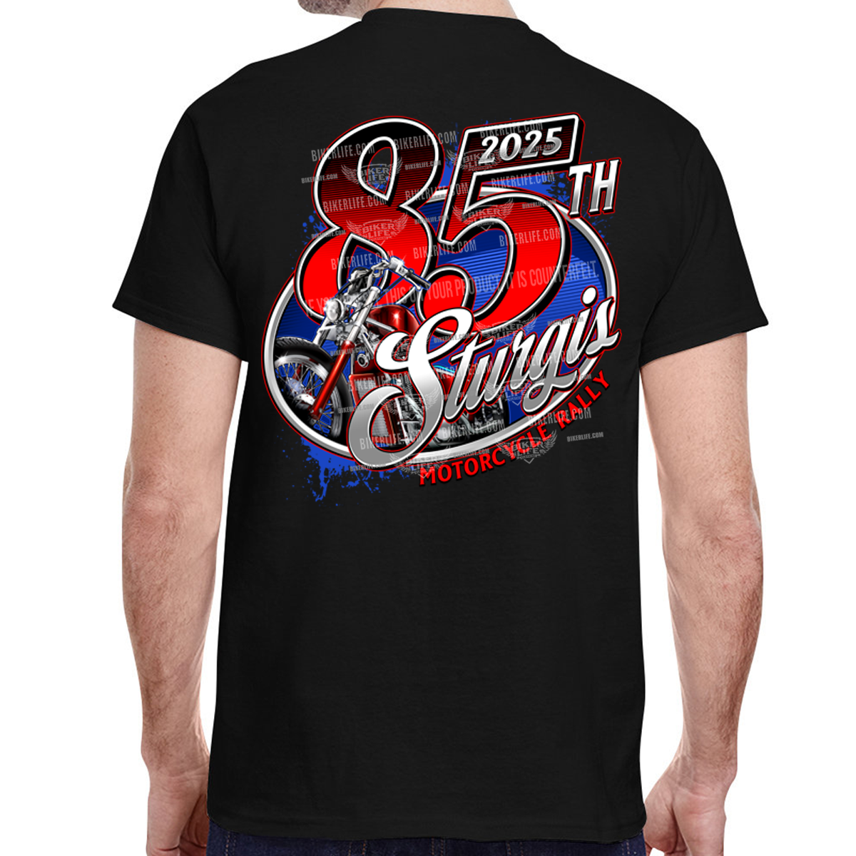 T-Shirt 2025 Sturgis Motorcycle Rally Big Anniversary – BIKER LIFE CLOTHING