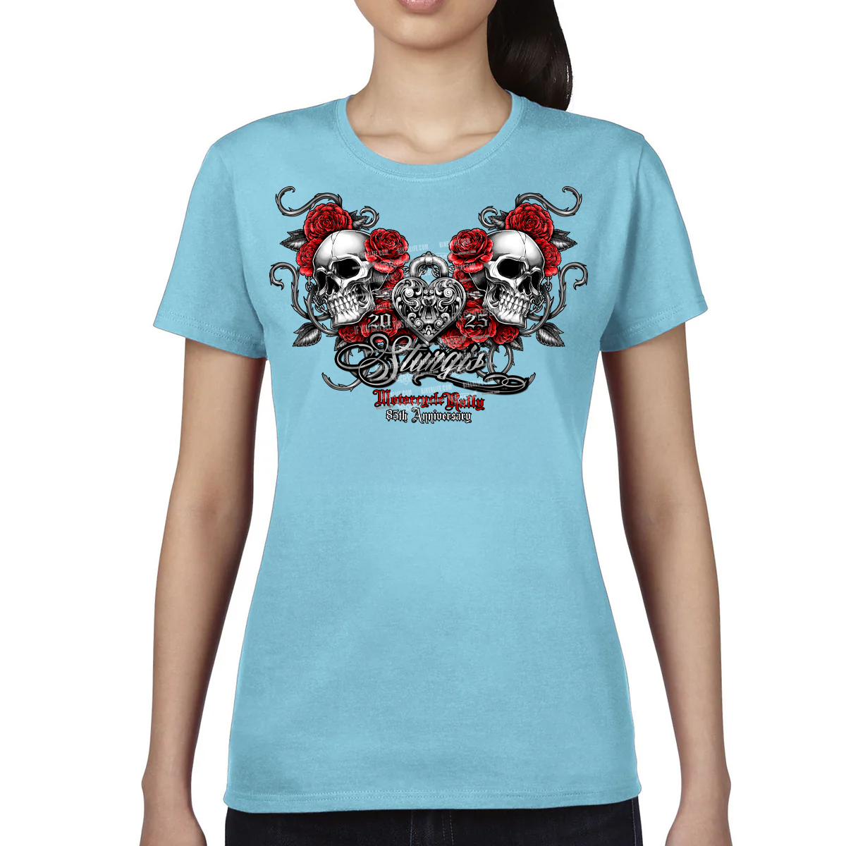 T-Shirt Ladies 2025 Sturgis Motorcycle Rally Heart Locket – BIKER LIFE ...