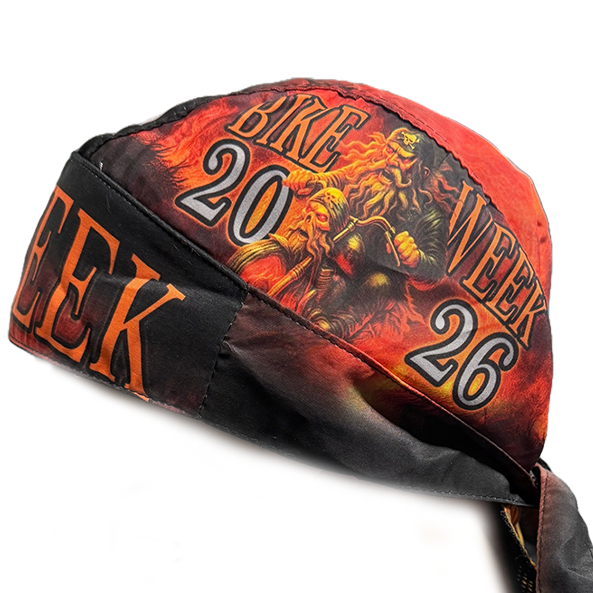 Du-rag 2026 Bike Week Daytona Beach Danbanna® Platinum Pirate Plunder – BIKER LIFE CLOTHING