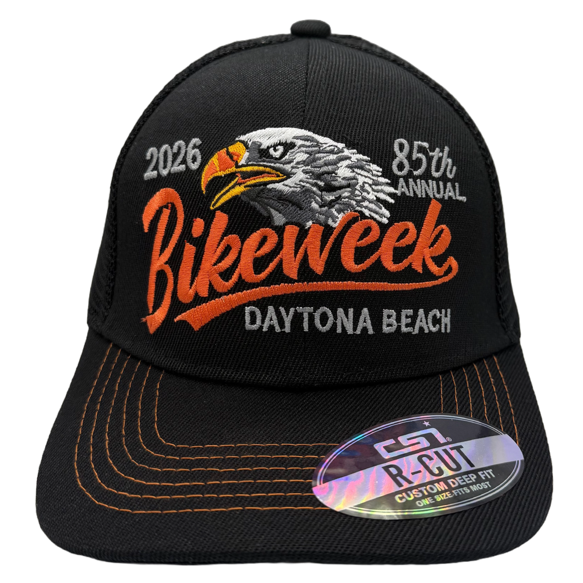 Trucker Hat 2026 Bike Week Daytona Beach 85th Anniversary Eagle – BIKER ...