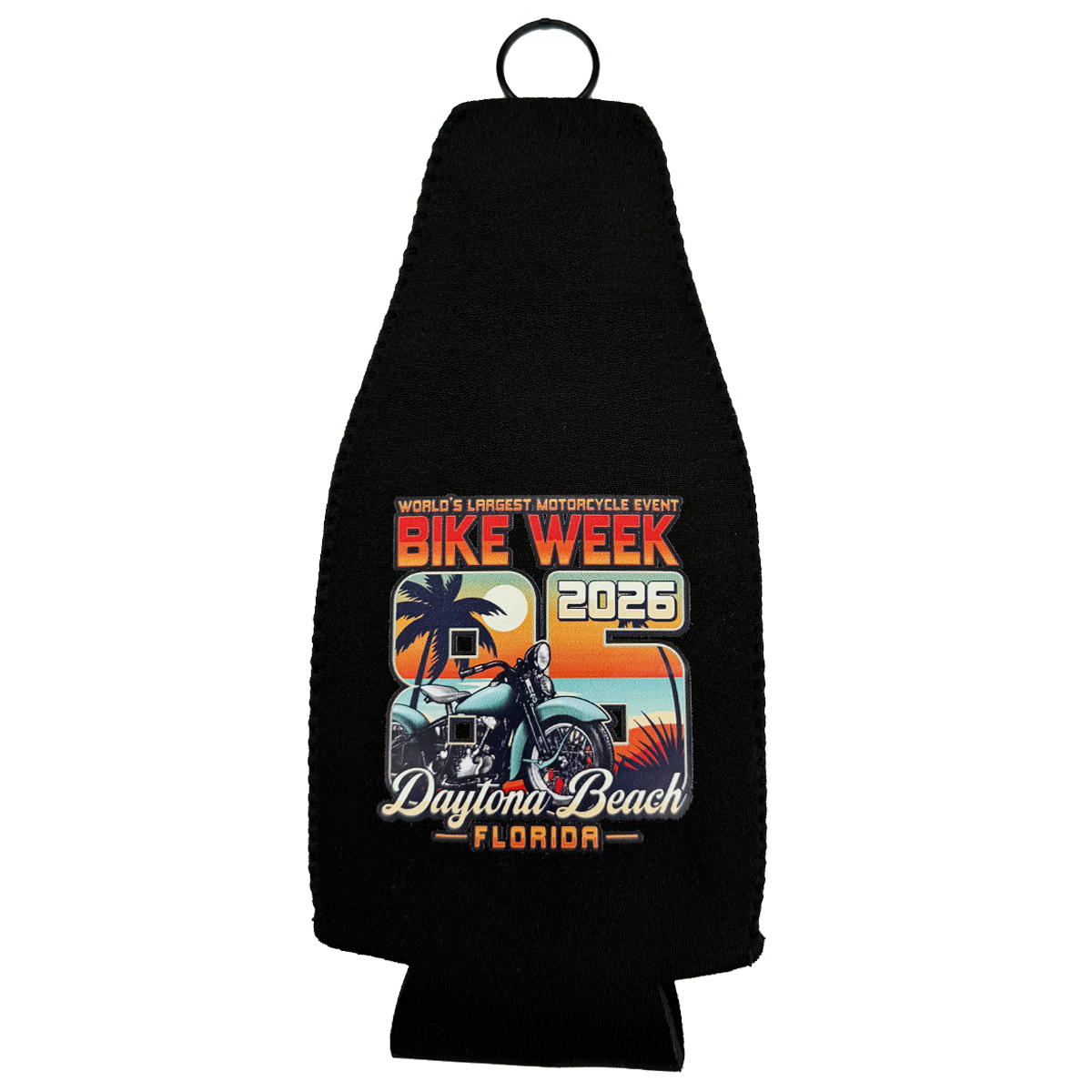 Bottle Cooler 2026 Biketoberfest Daytona Beach Official Logo – BIKER LIFE CLOTHING