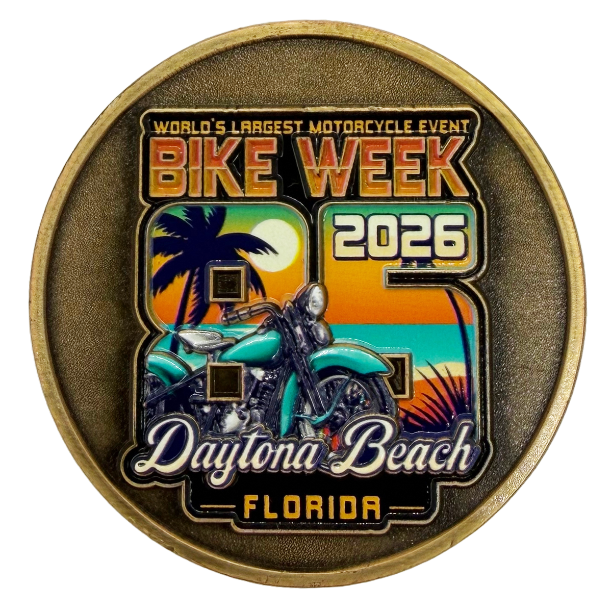 Collectors Coin 2026 Bike Week Daytona Beach Official Logo – BIKER LIFE ...