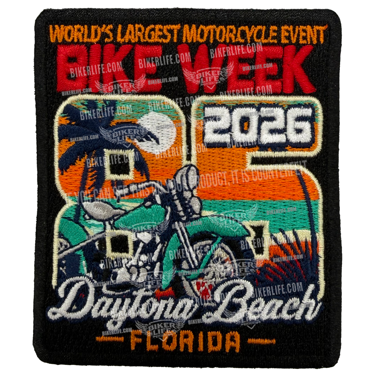 Patch 2026 Bike Week Daytona Beach Official Logo – BIKER LIFE CLOTHING