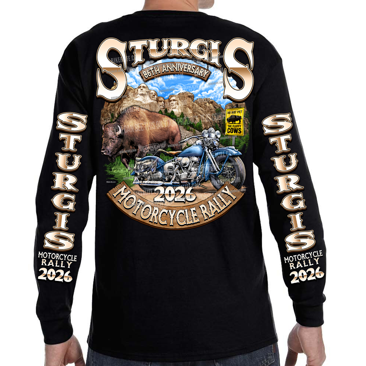 Long Sleeve 2026 Sturgis Motorcycle Rally Rushmore Bison – BIKER LIFE ...