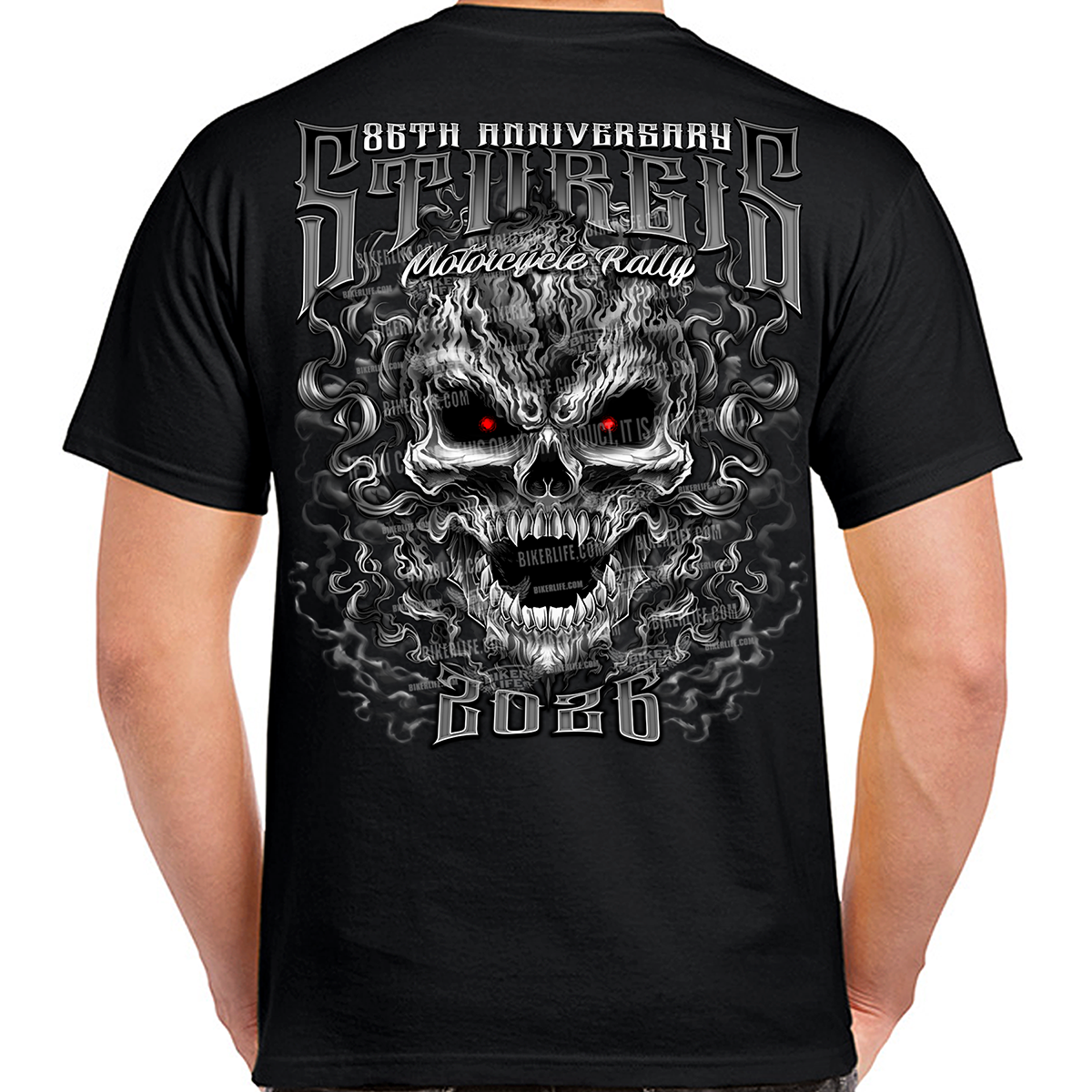 T-Shirt 2026 Sturgis Motorcycle Rally Wicked Skull – BIKER LIFE CLOTHING