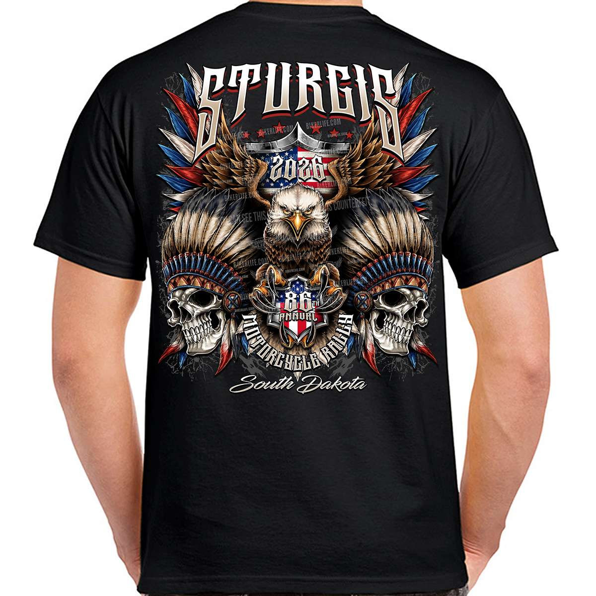 T-Shirt 2026 Sturgis Motorcycle Rally Freedom Eagle – BIKER LIFE CLOTHING