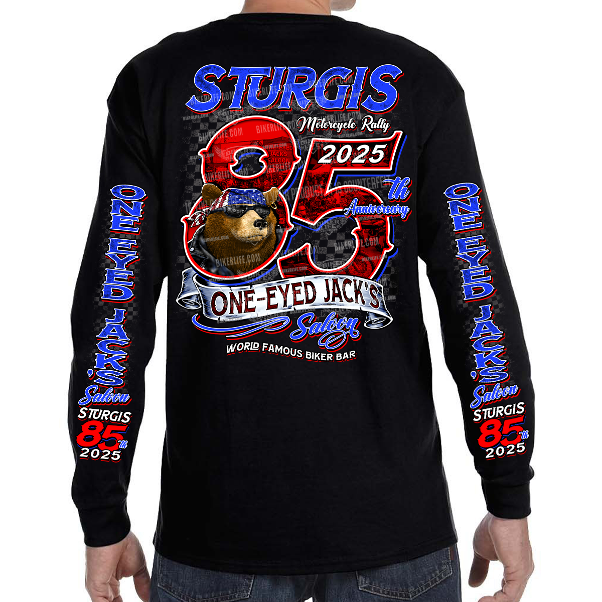 Long Sleeve SPECIAL EDITION 2025 Sturgis Motorcycle Rally One Eyed Jac ...
