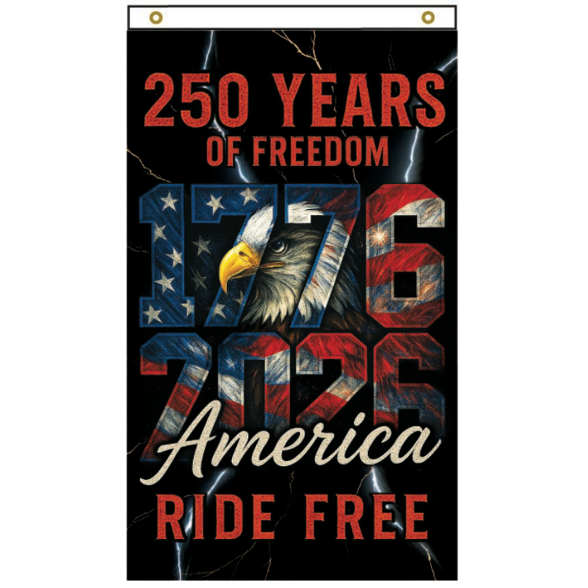 Flag America 250 Years of Freedom – BIKER LIFE CLOTHING