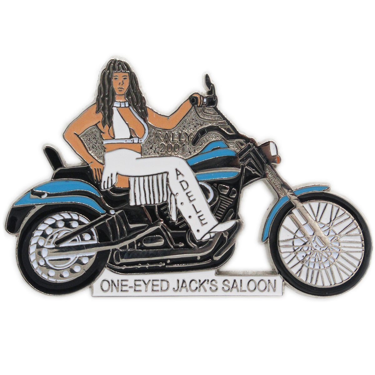 2001 Sturgis Motorcycle Rally Lady Biker Adele Pin – BIKER LIFE CLOTHING