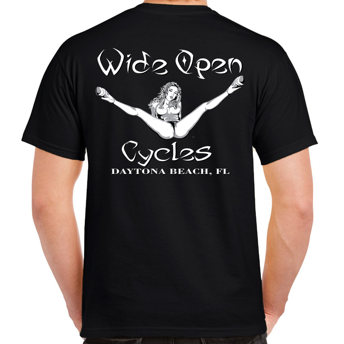 Wide Open Original T-Shirt – BIKER LIFE CLOTHING